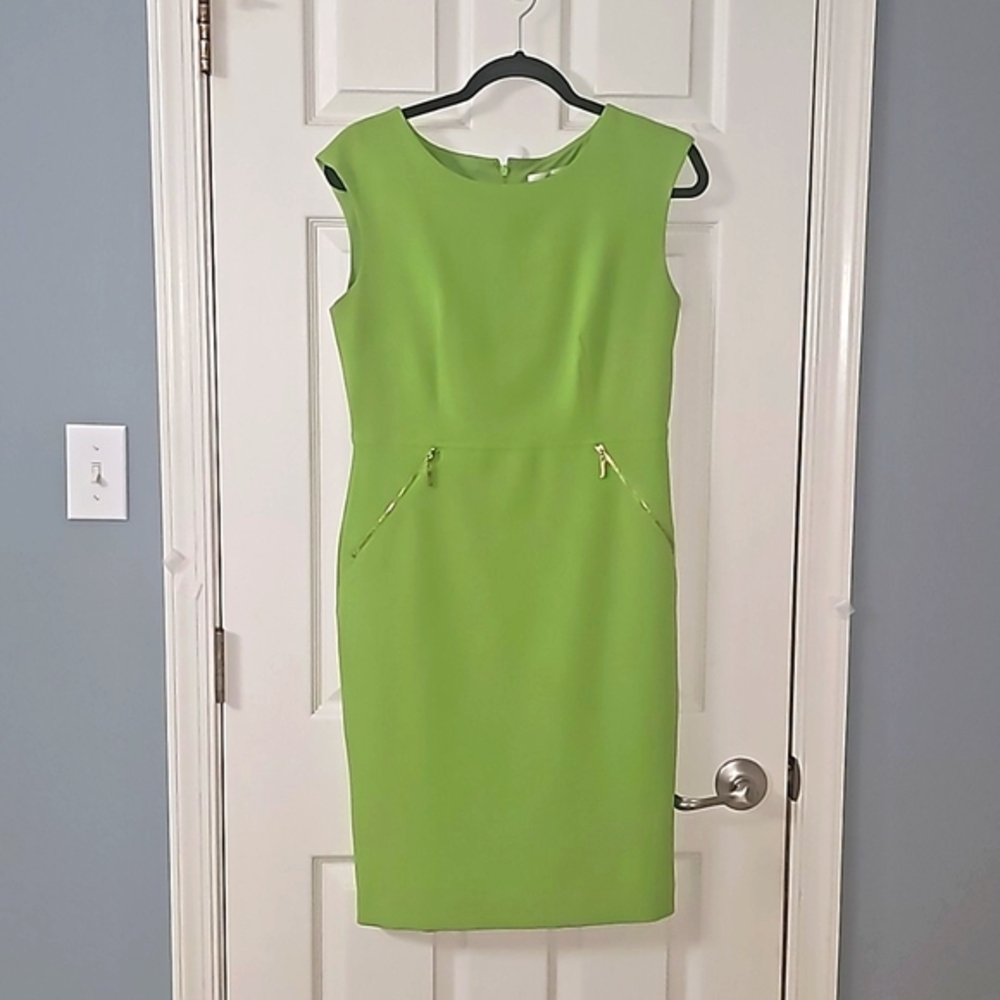Jones Studio Green Dress Office Wear Business Casual … - Gem